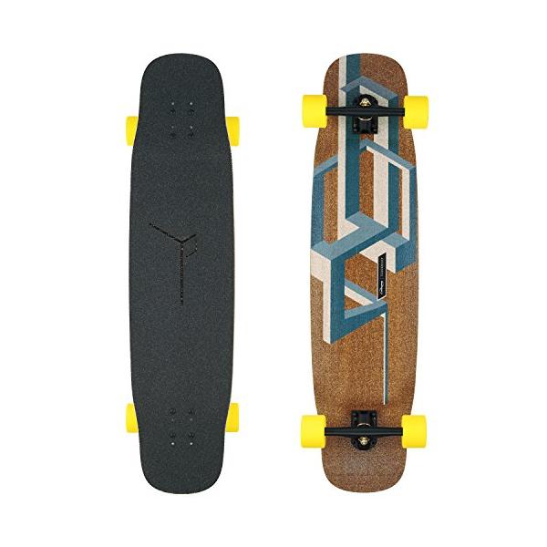 ロングスケートボード スケボー 海外モデル 直輸入  Loaded Boards Basalt Tesseract Bamboo Longboard Skateboard Complete (Dark Blue, 86a Stimulus ...