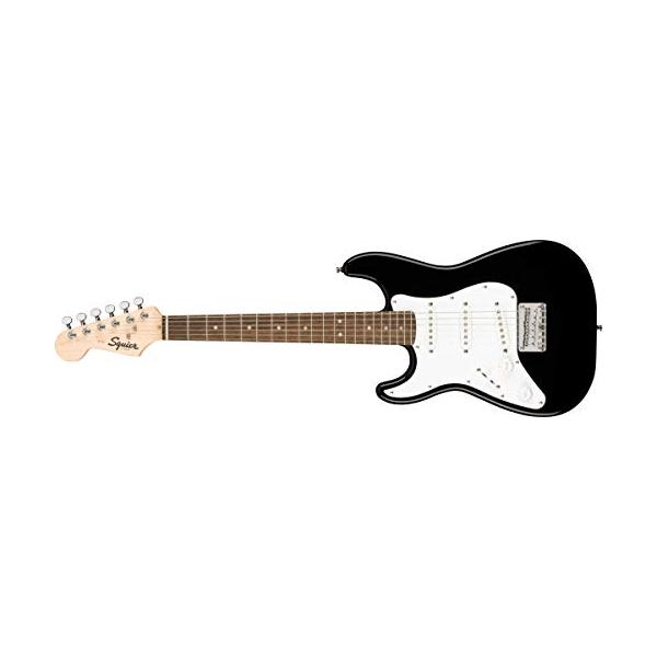 フェンダー エレキギター 海外直輸入 0370123506 Squier Mini Stratocaster Electric Guitar, with 2-Year Warranty, Black, Laurel Fingerboard,...