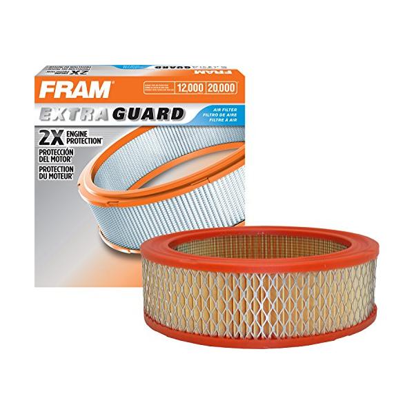 自動車パーツ 海外社外品 修理部品 CA77 FRAM Extra Guard Rigid Round Engine Air Filter Replacement, Easy Install w/Advanced Engine Protec...