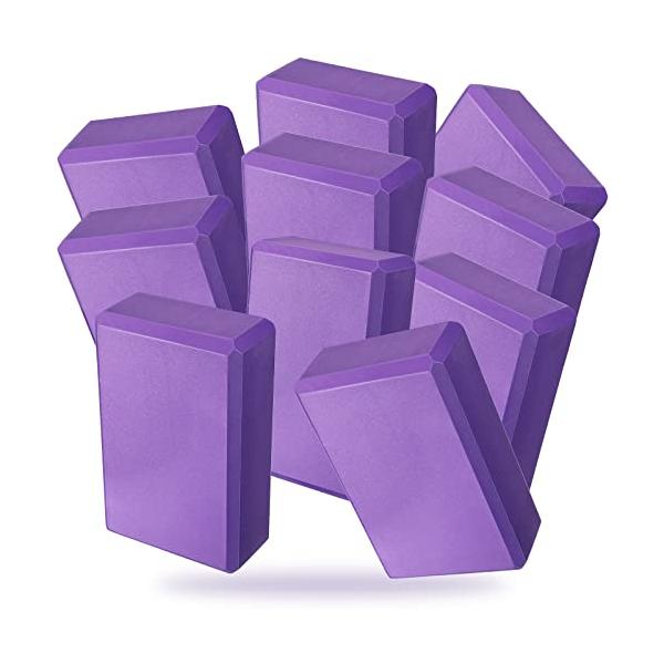 ヨガブロック フィットネス EG-Hungdao-1176 10 Pcs Yoga Blocks Eva Foam Blocks Supportive Yoga Brick Soft Non Slip Gymnastic Blocks Li...
