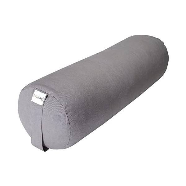 ヨガブロック フィットネス EN-YP-YB005-GE Sol Living Yoga Bolster Pillow for Restorative Yoga Meditation Bolster 100% Cotton Cylindri...