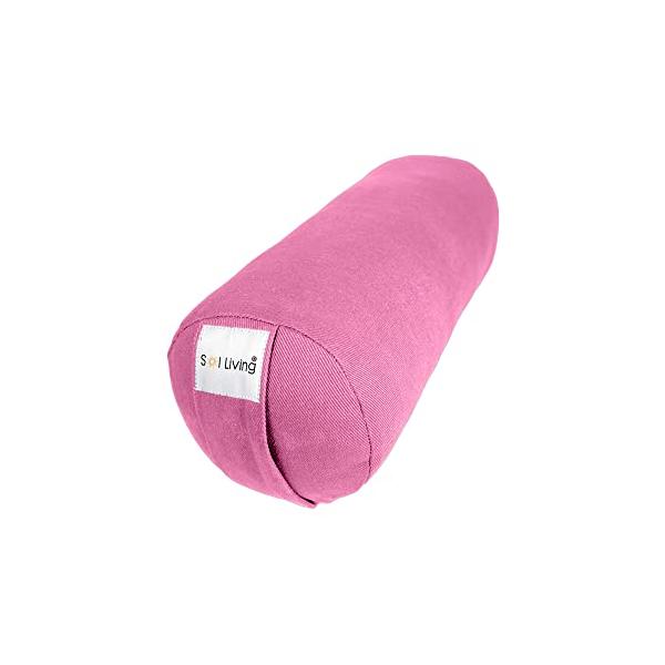 ヨガブロック フィットネス EN-YP-YB004-PK Sol Living Yoga Bolster Pillow for Restorative Yoga Meditation Bolster 100% Cotton Cylindri...