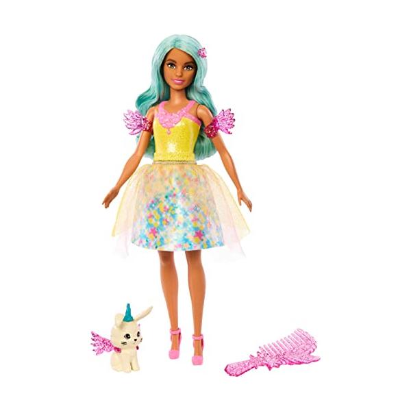 バービー バービー人形 HLC36 Barbie A Touch of Magic Fashion Doll, Teresa with Fantasy Outfit &amp; Colorful Hair with Comb &amp; P...