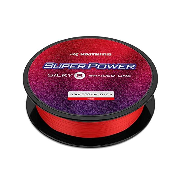 リール キャストキング 釣り道具 フィッシング 海外直輸入  KastKing Superpower Silky8 Braided Fishing Line, Red, 8 Strands, 40 LB, 300 Yds海外限定品を迅速輸入...
