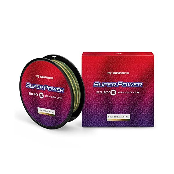リール キャストキング 釣り道具 フィッシング 海外直輸入  KastKing Superpower Silky8 Braided Fishing Line, Camo, 8 Strands, 65 LB, 150 Yds海外限定品を迅速輸...