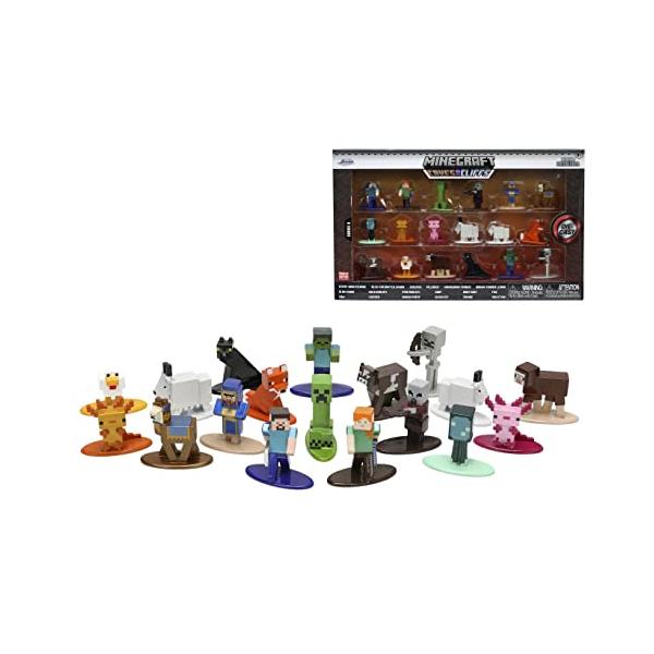 ジャダトイズ ミニカー ダイキャスト アメリカ 33694 Minecraft Caves and Cliffs 1.65" 18-Pack Series 8 Die-cast Figures, Toys for Kids and Adul...