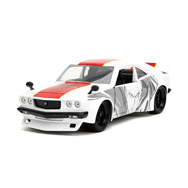 ジャダトイズ ミニカー ダイキャスト アメリカ 33688 Jada One Punch Man 1:24 1974 Mazda RX-3 Die-cast Car &amp; 2.75" Saitama Figure, Toys for ...