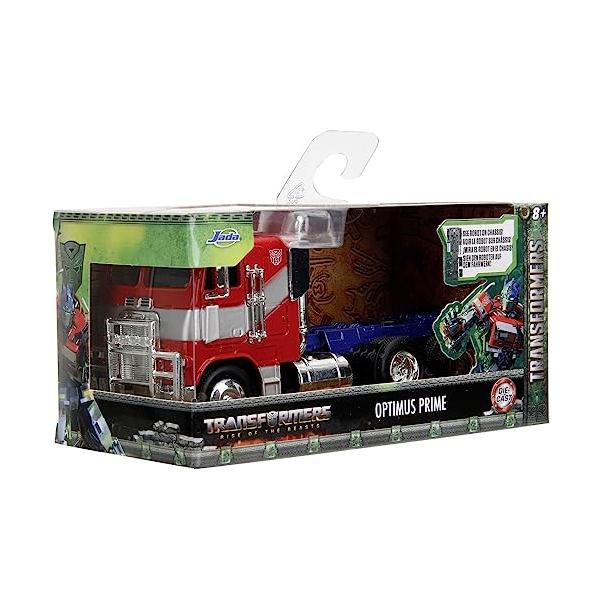 ジャダトイズ ミニカー ダイキャスト アメリカ 253112009 Jada Toys Transformers T7 Optimus Prime Truck 1:32, Red海外限定品を迅速輸入！5〜15営業日にて発送します。商品名（自...