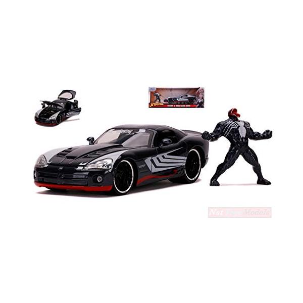 ジャダトイズ ミニカー ダイキャスト アメリカ  Jada Toys Scale Model Compatible with Dodge Viper SRT-10 2008 W/Venom Figure 1:24 JADA31750海外限定...