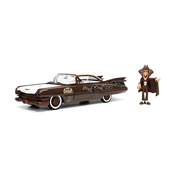 ジャダトイズ ミニカー ダイキャスト アメリカ 32204 Jada Toys Count Chocula 1:24 1959 Cadillac Coupe DeVille Die-Cast Vehicle with Count Chocu...
