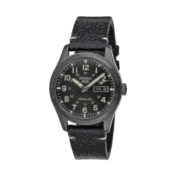 腕時計 セイコー メンズ SRPG41K1 Seiko Men's Analogous Automatic Watch with Leather Strap SRPG41K1, Black, 7020-6smd-39mm, Stylish海...