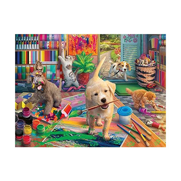 ジグソーパズル 海外製 アメリカ 16801 Ravensburger Cute Crafters - Large Format Jigsaw Puzzle for All Ages | 750 Unique Pieces | Softcl...