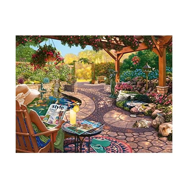 ジグソーパズル 海外製 アメリカ 16941 Ravensburger Cozy Backyard Bliss - 750 Piece Large Format Jigsaw Puzzle for Adults &amp; Kids | U...
