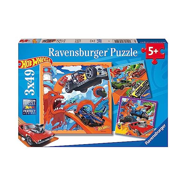 ジグソーパズル 海外製 アメリカ 05722 Ravensburger - Hot Wheels Puzzles Pack of 3 | Children's Jigsaw Puzzle 5 Years or More | Baby Gif...