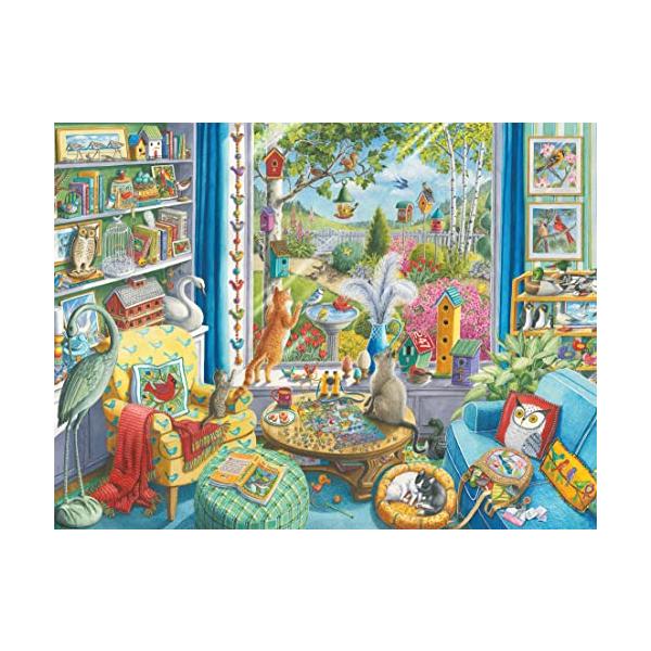 ジグソーパズル 海外製 アメリカ 17328 Ravensburger - The Bird Watchers | 750 Piece Large Format Jigsaw Puzzle | Unique Softclick Techno...