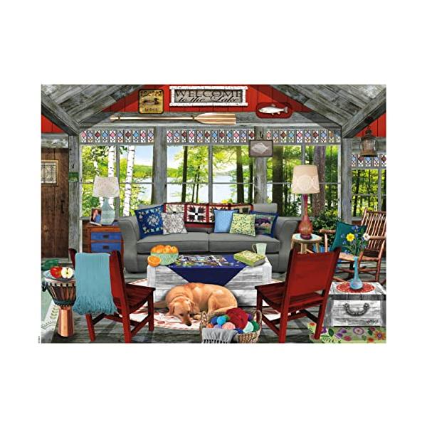 ジグソーパズル 海外製 アメリカ 2258-9 Ceaco - Tracy Flickinger - Lake Cabin - Oversized 300 Piece Jigsaw Puzzle, 24 x 18海外限定品を迅速輸入！5〜1...