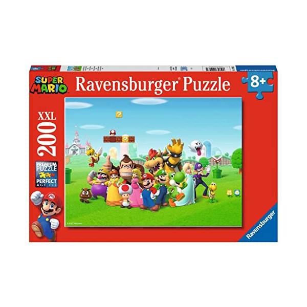 ジグソーパズル 海外製 アメリカ 12993 Ravensburger Super Mario 200 Piece Jigsaw Puzzles for Kids Age 8 Years Up - Extra Large Pieces海外限...