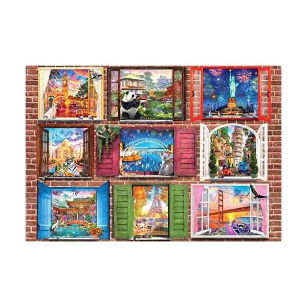ジグソーパズル 海外製 アメリカ 2469 Buffalo Games - Dominic Davison - Windows Open to The World - 1500 Piece Jigsaw Puzzle for Adults ...