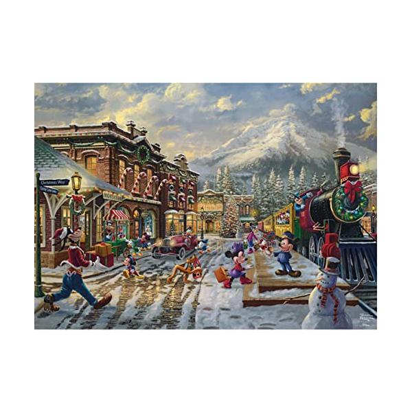 ジグソーパズル 海外製 アメリカ 3328-52 Ceaco - Thomas Kinkade - Disney - Holiday - Candy Cane Express - 1000 Piece Jigsaw Puzzle海外限定品を...