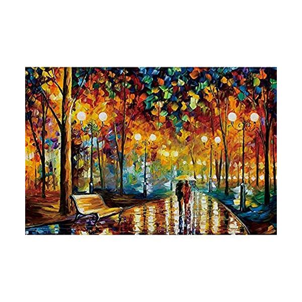 ジグソーパズル 海外製 アメリカ SG_B01MDQBGM2_US Ingooood Wooden Jigsaw Puzzles for Adults 1000 Pieces - Rainy Night Walk by Leonid Afr...