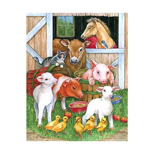 ジグソーパズル 海外製 アメリカ 42303 Bits and Pieces ? Large 200 Piece Jigsaw Puzzle for Adults ? Barnyard Buddies - Farm Animals Shee...