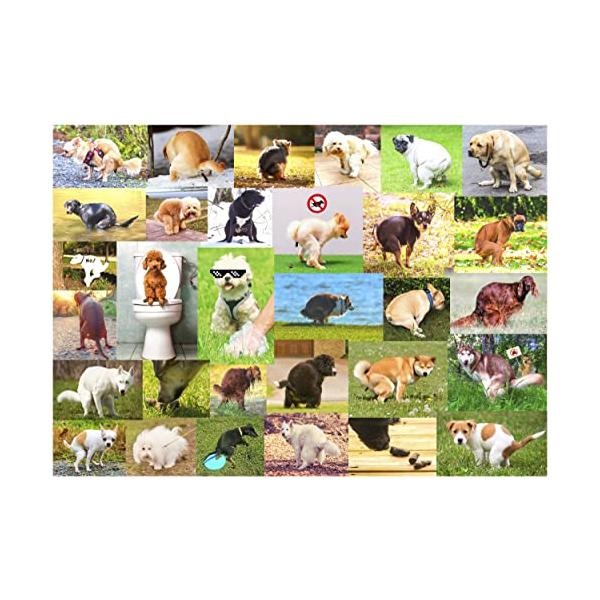 ジグソーパズル 海外製 アメリカ Super Poopinator 3000 Pooping Dogs 1000-Piece Puzzle for Adults - Funny Pooping Puppy Gag Jigsaw Puzzle...