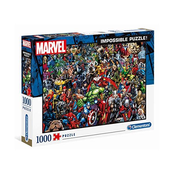 ジグソーパズル 海外製 アメリカ 39411 Clementoni Marvel Impossible Jigsaw Puzzle, 1000 Pieces, Puzzle for Superhero Enthusiasts, Diffic...