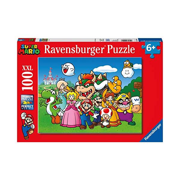 ジグソーパズル 海外製 アメリカ 12992 Ravensburger Super Mario - 100 Piece Jigsaw Puzzles for Kids Age 6 Years Up - Extra Large Pieces海...