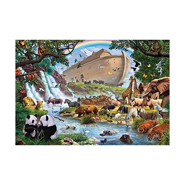 ジグソーパズル 海外製 アメリカ VC1244 Vermont Christmas Company Noah's Ark Jigsaw Puzzle 100 Piece, Large Pieces Perfect for Kids and ...