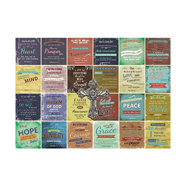 ジグソーパズル 海外製 アメリカ  Bible Jigsaw Puzzle for Adult 1000 Pieces, Religious Christian Puzzles, Inspirational Motivational Bib...