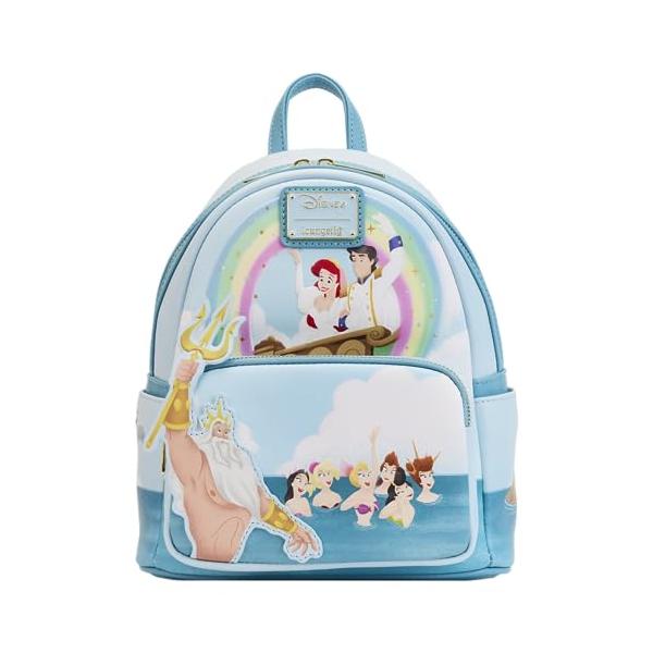 ラウンジフライ アメリカ 日本未発売 バッグ コラボ レディース ウィメンズ WDBK2931 Loungefly Disney Little Mermaid Tritons Gift Mini Backpack海外限定品を迅速輸入！5〜1...