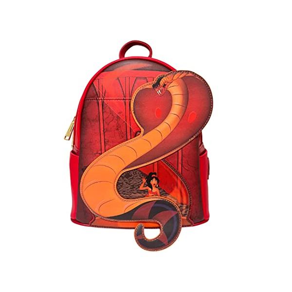 ラウンジフライ アメリカ 日本未発売 バッグ コラボ レディース ウィメンズ  Loungefly Exclusive Disney Aladdin Jasmine and Jafar Snake Double Strap Shoulder...