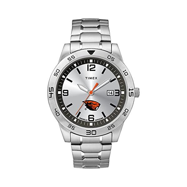 腕時計 タイメックス メンズ TWZUORSML Timex Tribute Men's Collegiate Citation 42mm Watch ? Oregon State Beavers with Stainless Steel ...