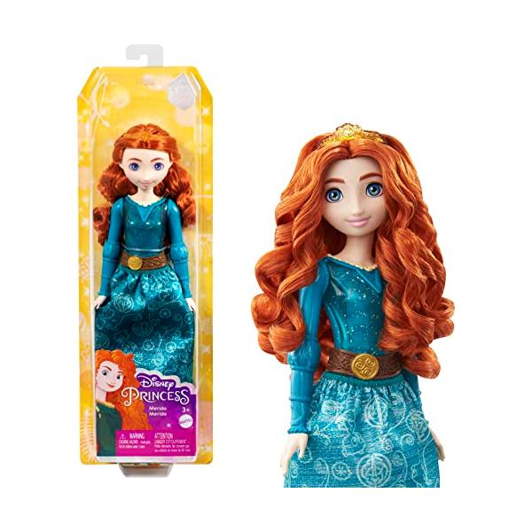 バービー バービー人形 HLW13 Mattel Disney Princess Merida Doll in Sparkling Fashion with Removable Skirt, Tiara and Shoes, Posable...