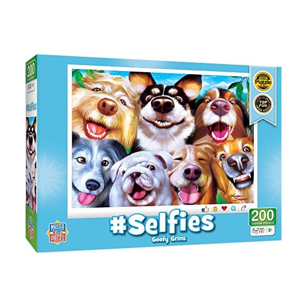 ジグソーパズル 海外製 アメリカ 11915 Masterpieces 200 Piece Jigsaw Puzzle for Kids - #Selfies Goofy Grins - 14"x19"海外限定品を迅速輸入！5〜15営業日に...