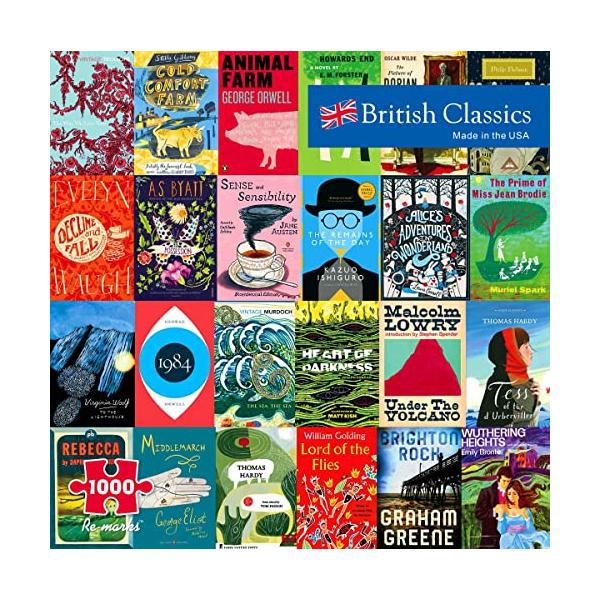 ジグソーパズル 海外製 アメリカ 19433 Re-marks British Classics Literary Puzzle, 1000-Piece Jigsaw Puzzle for All Ages海外限定品を迅速輸入！5〜15営業...