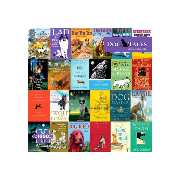 ジグソーパズル 海外製 アメリカ 19430 Re-marks “Dog Tales” Literary Collage Puzzle, 1,000-Piece Jigsaw Puzzle for All Ages海外限定品を迅速輸入！5〜...