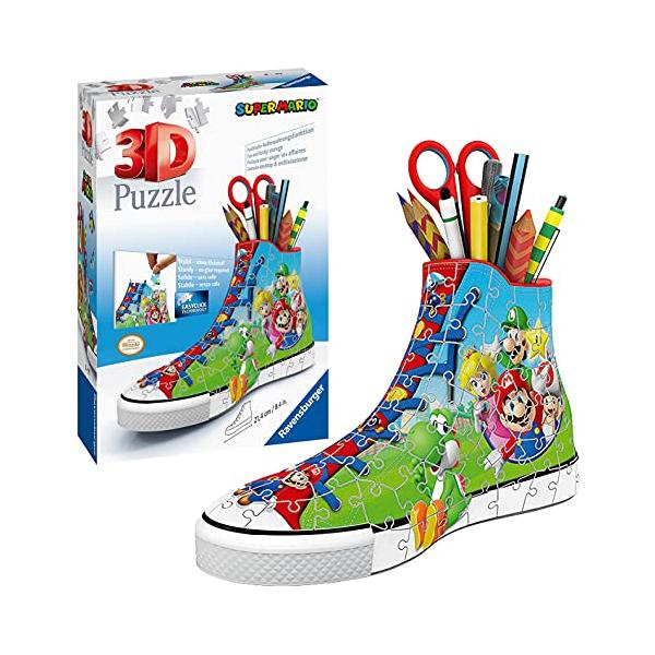 ジグソーパズル 海外製 アメリカ 11267 Ravensburger - Super Mario Sneaker - 3D Jigsaw Puzzle - Build a Full-Size Sneaker with Classic Ma...