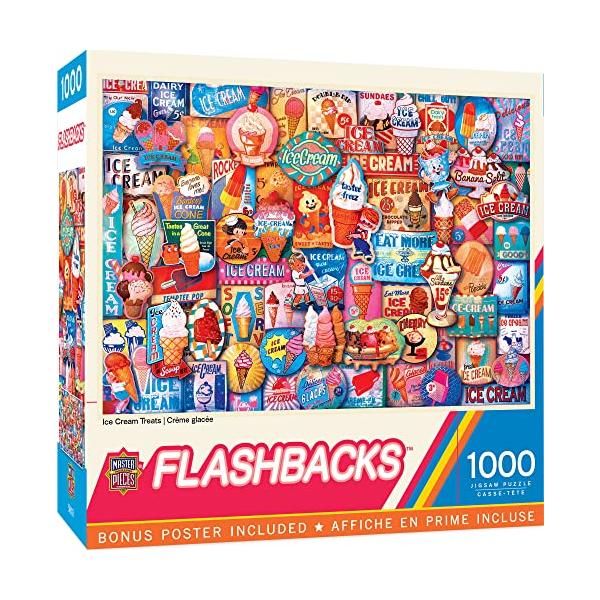 ジグソーパズル 海外製 アメリカ 72252 MasterPieces - 1000 Piece Jigsaw Puzzle, Ice Cream Treats, Fun for Adults, Family, Kids, Non-Glar...