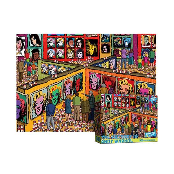 ジグソーパズル 海外製 アメリカ  Antelope - 500 Piece Large Format Jigsaw Puzzle for Adults, Andy Warhol Jigsaw Puzzles, Large Pieces, ...