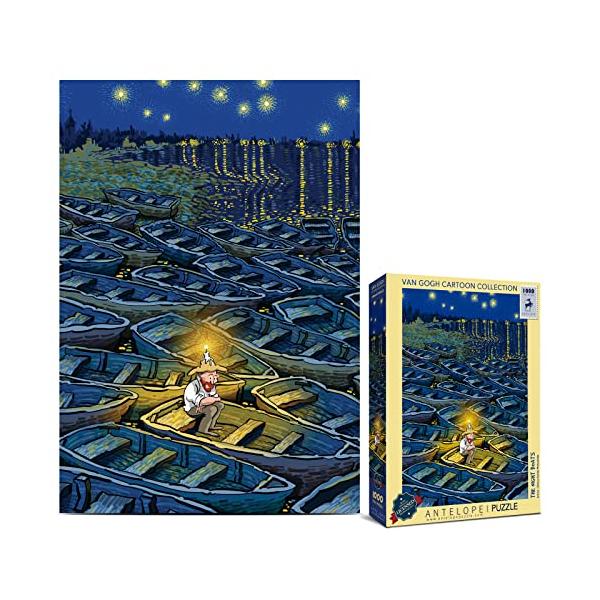 ジグソーパズル 海外製 アメリカ  Antelope - 1000 Piece Puzzle for Adults, Van Gogh Jigsaw Puzzles 1000 Pieces by Artist Alireza Karimi ...