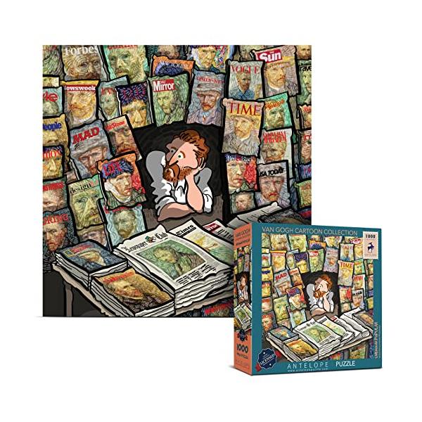 ジグソーパズル 海外製 アメリカ 0860006552077 Antelope - 1000 Piece Puzzle for Adults, Van Gogh Jigsaw Puzzles 1000 Pieces by Artist Al...