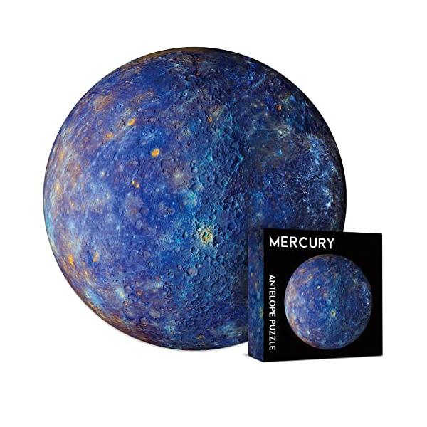 ジグソーパズル 海外製 アメリカ 850030880383 Antelope - 1000 Piece Mercury Jigsaw Puzzle for Adults, Space Planet Round Circle Solar Sy...
