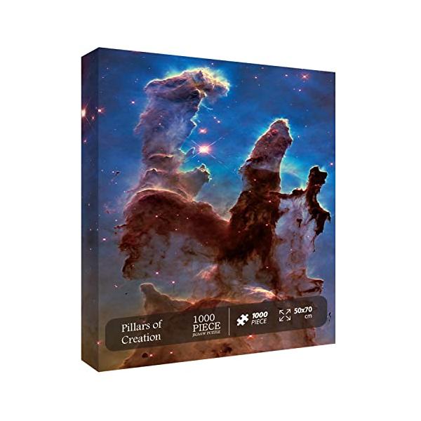 ジグソーパズル 海外製 アメリカ  Space Puzzle 1000 Pieces Adult, Solar System Galaxy Puzzle for Adult, Hubble-Pillars of Creation Plane...