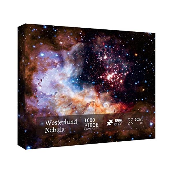 ジグソーパズル 海外製 アメリカ  Space Puzzle 1000 Pieces Adult, Solar System Galaxy Puzzle, Hubble-Westerlund 2 Planets Star Nebula Un...