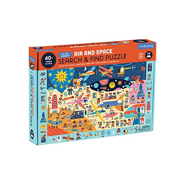 ジグソーパズル 海外製 アメリカ 9780735370197 Mudpuppy Air and Space Museum ? 64 Piece Search &amp; Find Puzzle Jigsaw Puzzle Featuring...