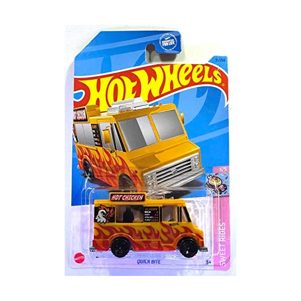 ホットウィール マテル ミニカー ホットウイール  Hot Wheels - Quick BITE - Sweet Rides 3/5 - Hot Chicken - 2023 - Mint/NrMint Ships Bubble Wrap...