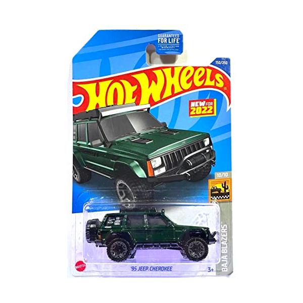 ホットウィール マテル ミニカー ホットウイール  Hot Wheels - Jeeps Cherokee - '95 - Green - Baja Blazers 10/10 - Mint/NrMint Ships Bubble Wrap...