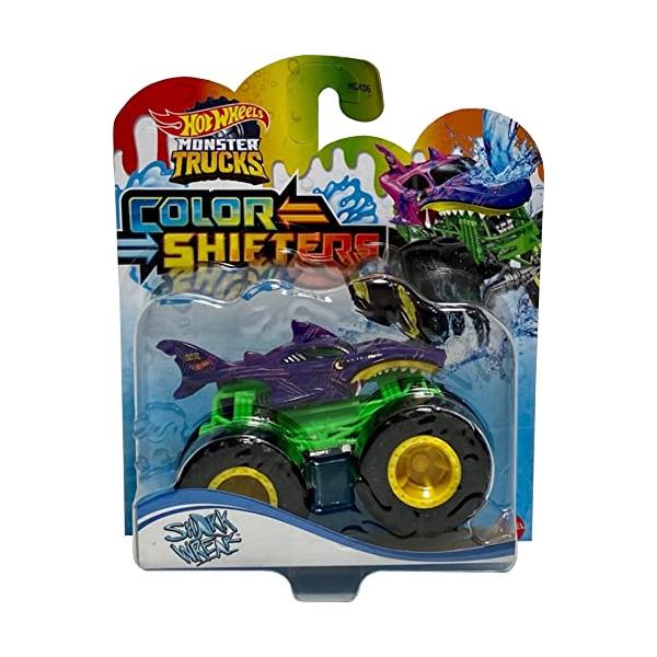 ホットウィール マテル ミニカー ホットウイール HGX09 Hot Wheels Monster Trucks Color Shifters Shark Wreak 2023海外限定品を迅速輸入！5〜15営業日にて発送します。商品名（自動...