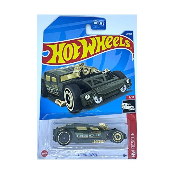 ホットウィール マテル ミニカー ホットウイール  Hot Wheels 2022 - Lethal Diesel - HW Rescue 2/10 [Dark Green] 121/250海外限定品を迅速輸入！5〜15営業日にて発送します...